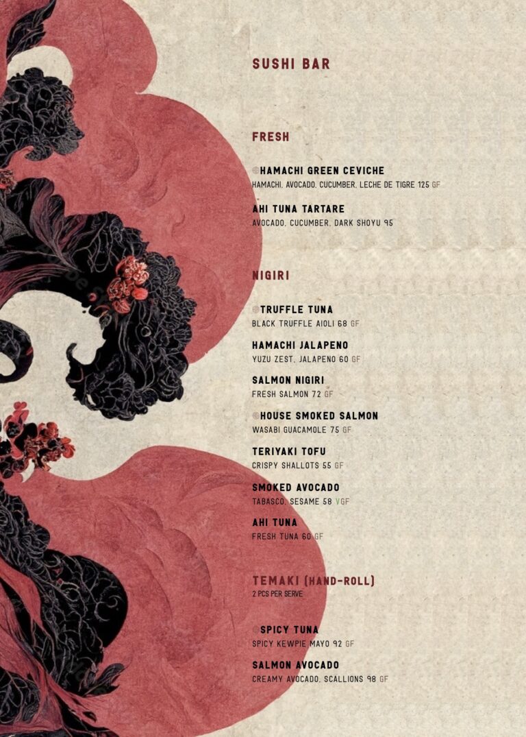 TABU Supper Club | Best Fine Dining & Fusion Cuisine In Bali | Sushi ...